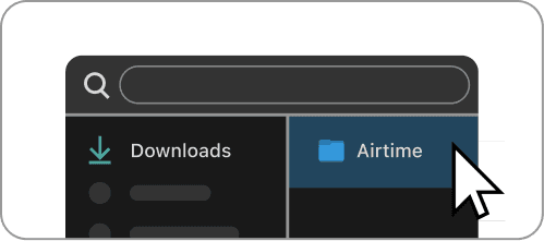 Airtime | Erste Schritte